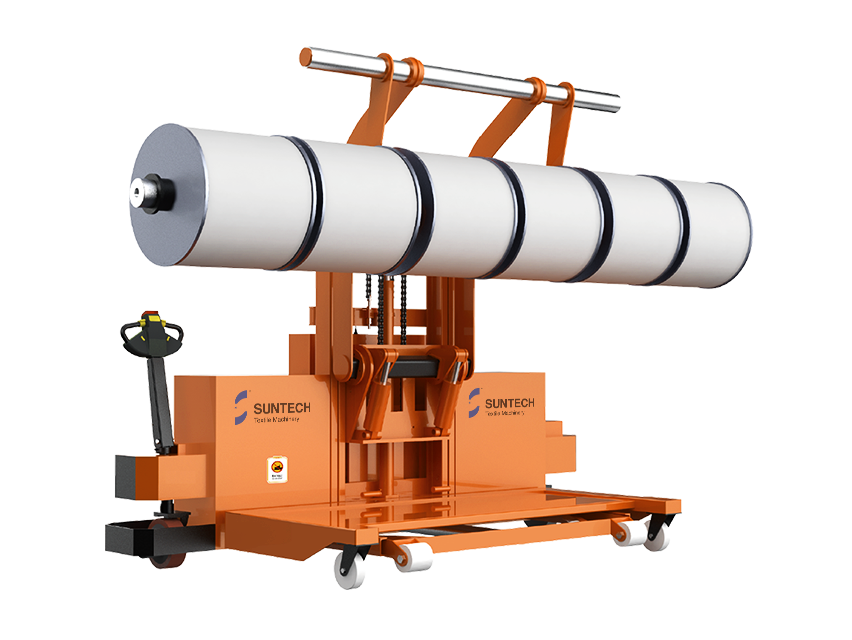 Electric Warp Knitting High Lift Trolley | SUNTECH Textile Machinery