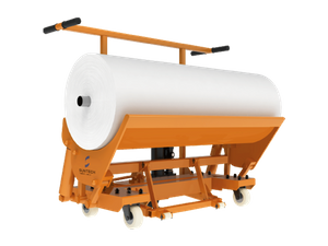 Hydraulic Cloth Roll Doffing Truck | SUNTECH Textile Machinery