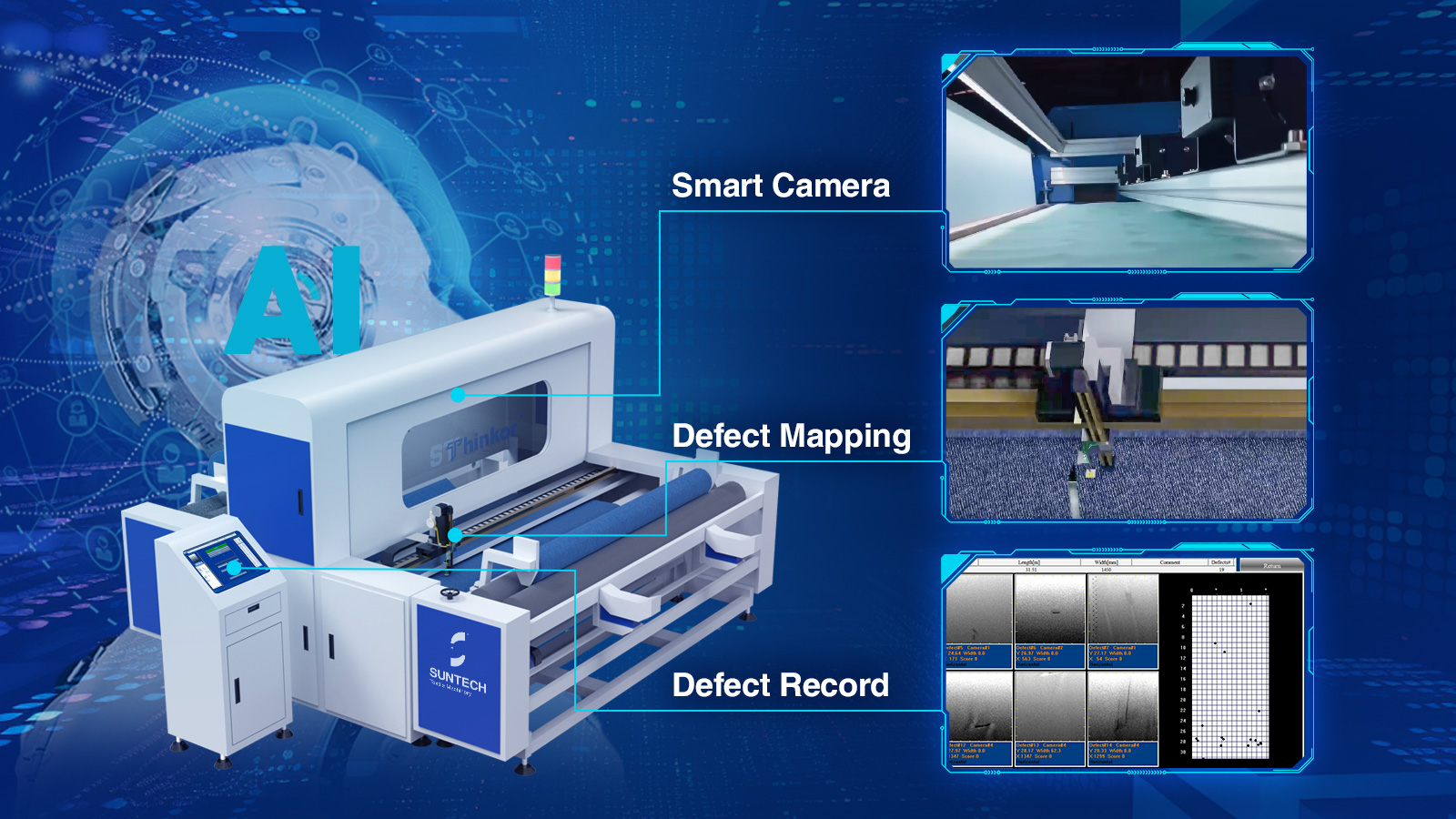 Smart Fabric Inspection and Packing Line | All-in-One Solution