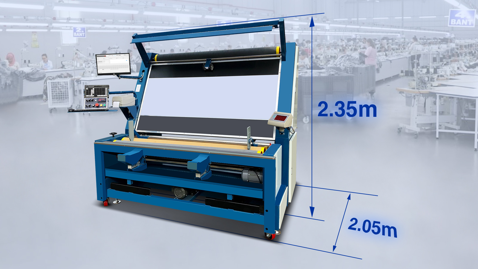 Garment Woven Fabric Inspection Machine For Garment Factory | SUNTECH ...
