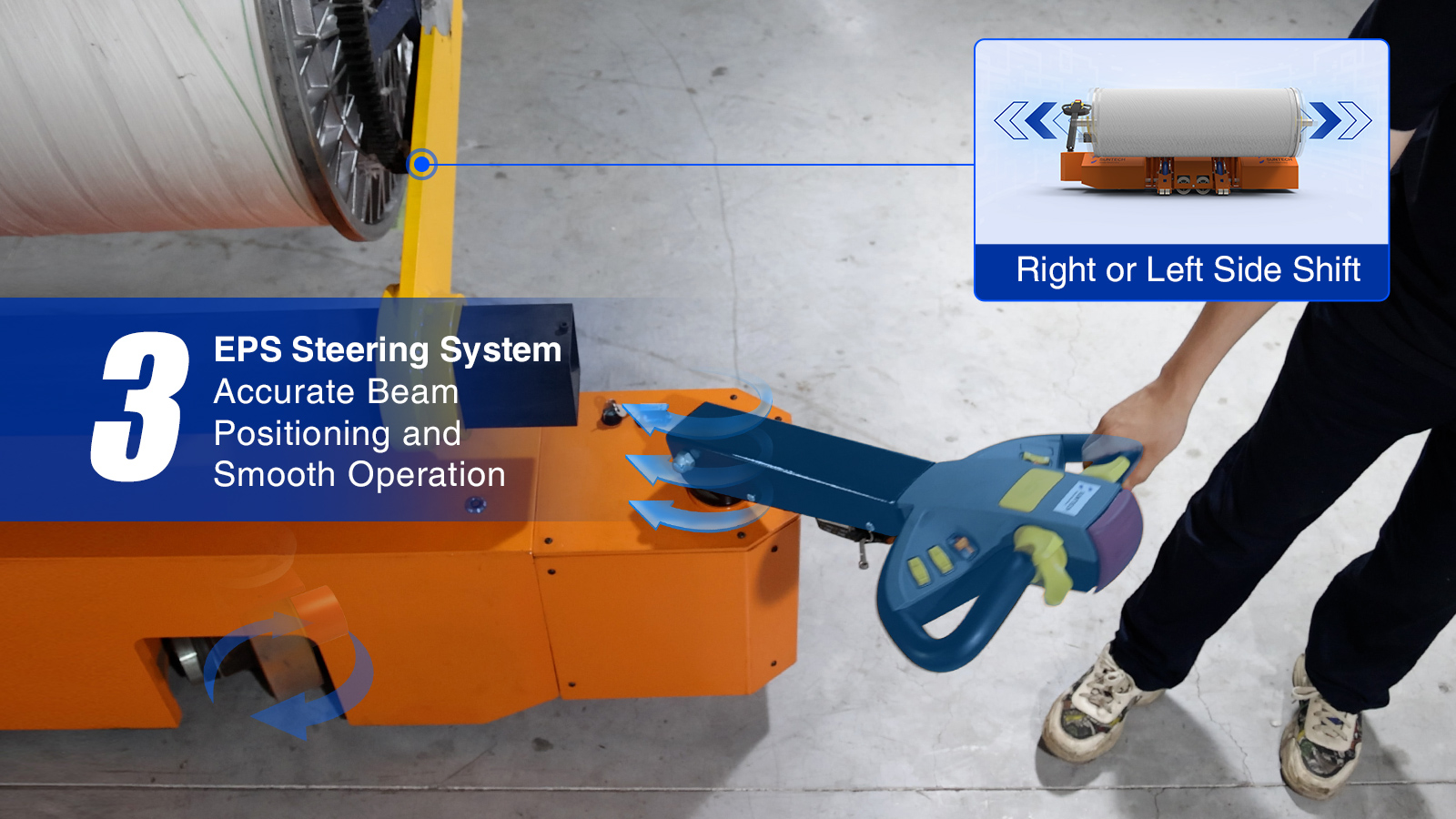 Hook Type Warp Beam Carrier | Easy Handling 1 Operator