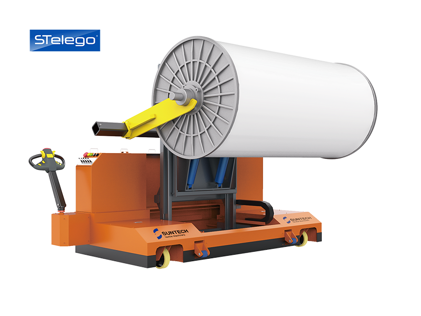 Electric Warp Beam High Lift Truck | SUNTECH Textile Machinery
