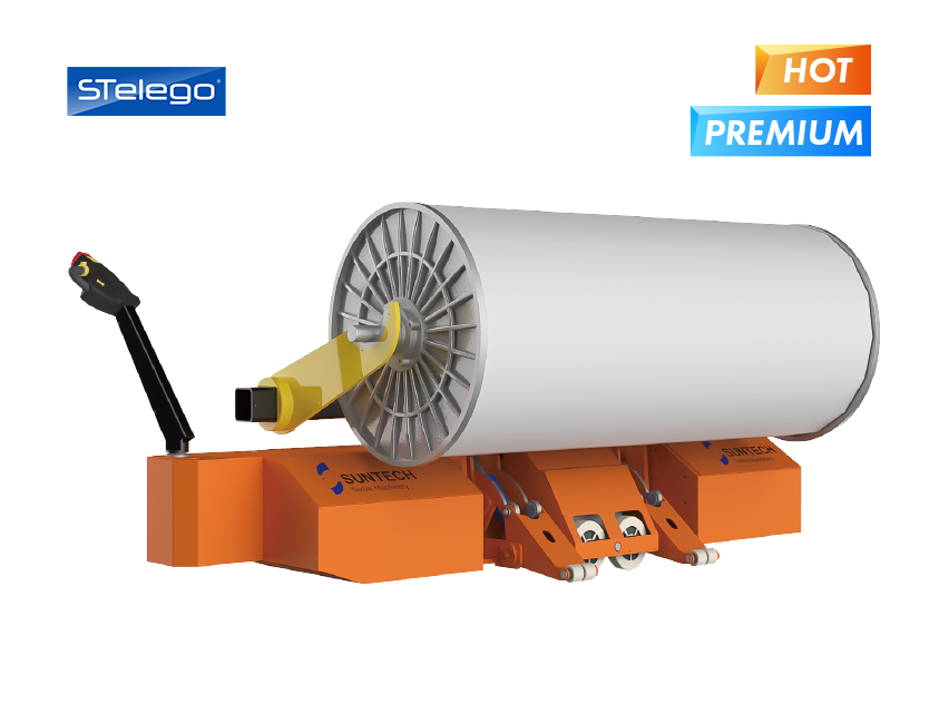 Hook Type Electric Warp Beam Carrier | SUNTECH Textile Machinery