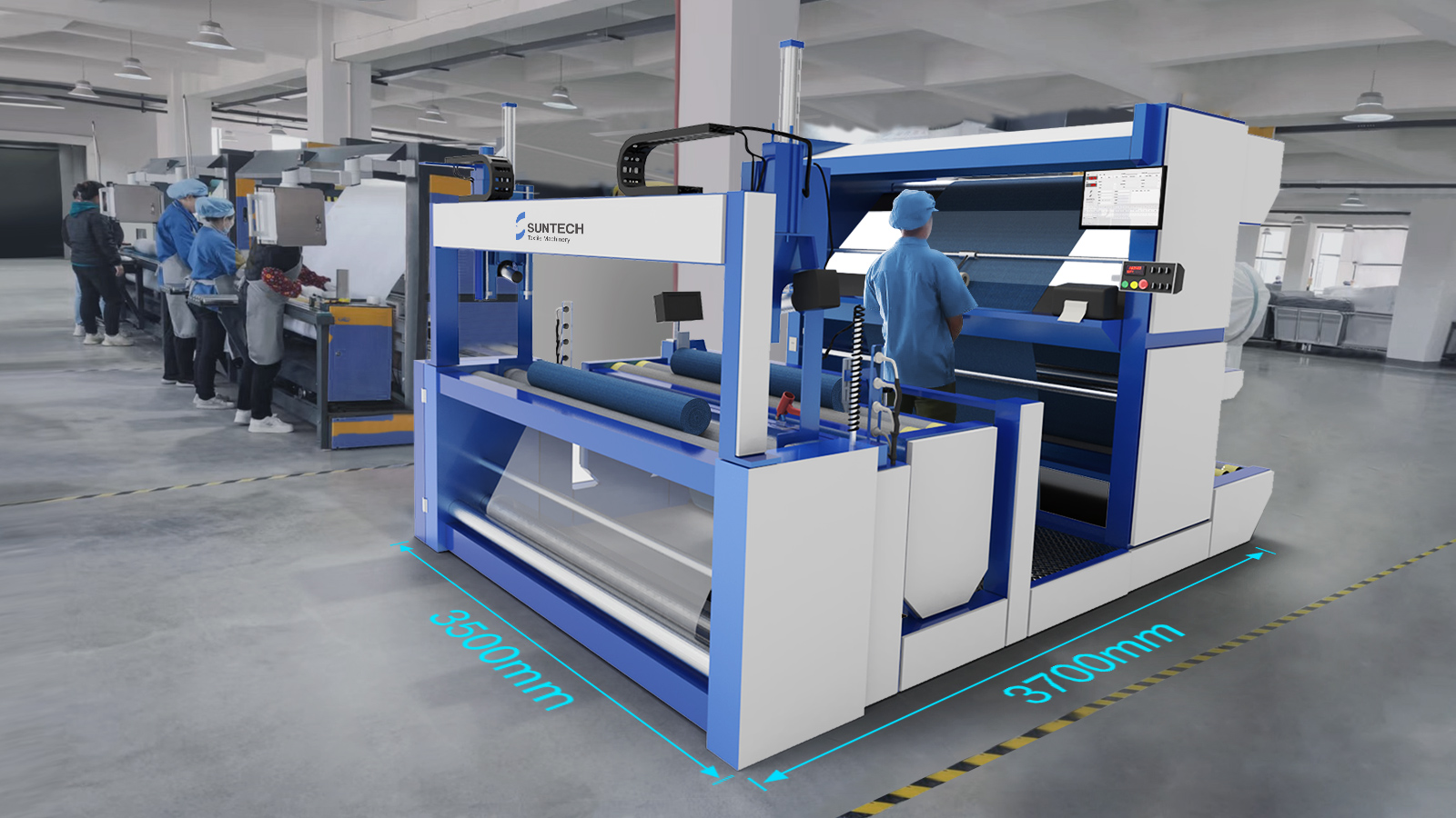 Fabric Inspection and Packing Machine | SUNTECH Textile Machinery